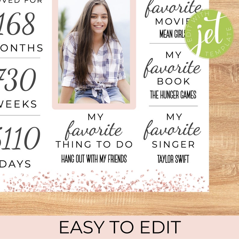 14th Birthday Sign, Teenager Birthday Party Ideas, 14th Birthday Decor ...