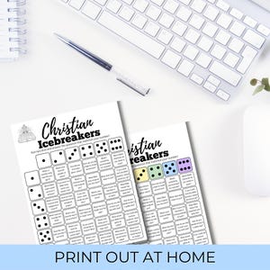Christian Icebreaker Game - Printable Bible Conversation Starter - Fun ...