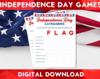 Printable Independence Day How Many Words Game, Family Fun, Patriotic ...