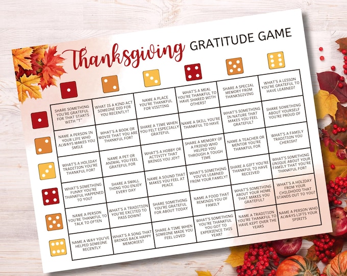 Gratitude Game - Etsy
