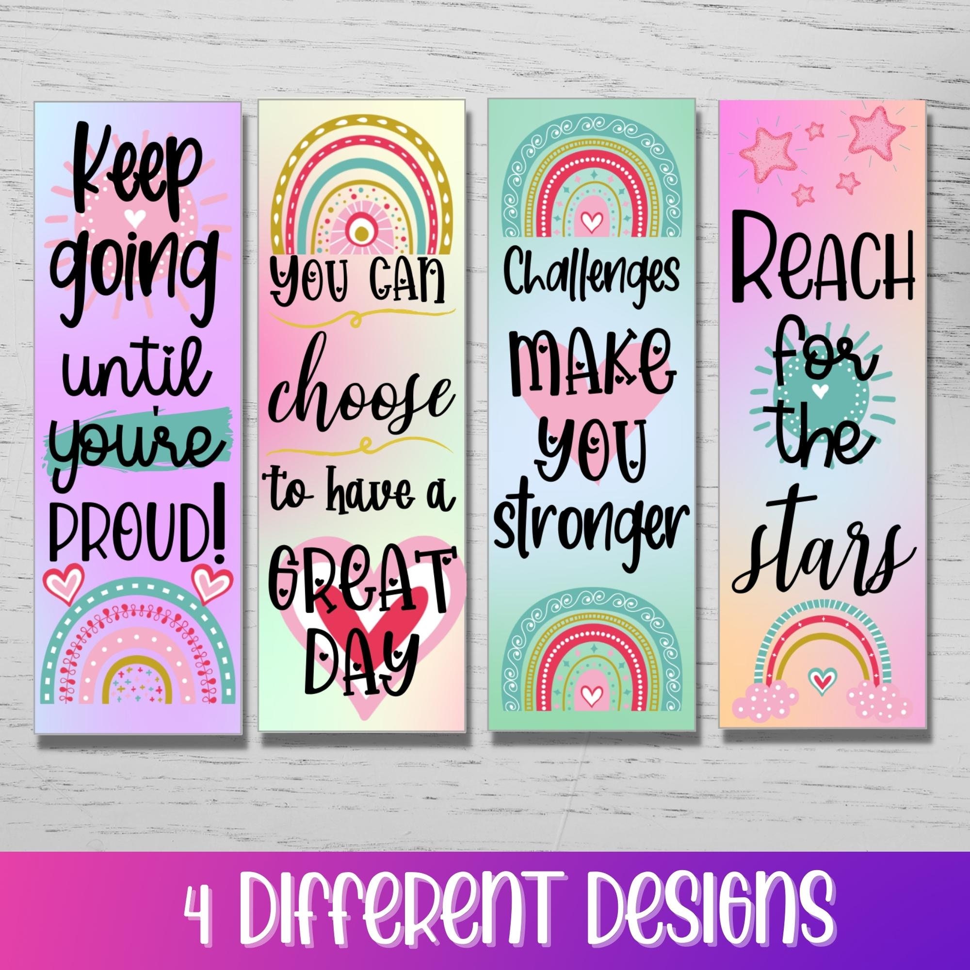 Printable Positive Affirmations Bookmarks for Kids Pretty - Etsy