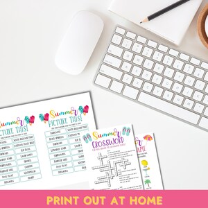 Summer Party Games Bundle, 12 Printable Games and Activities, Pool ...
