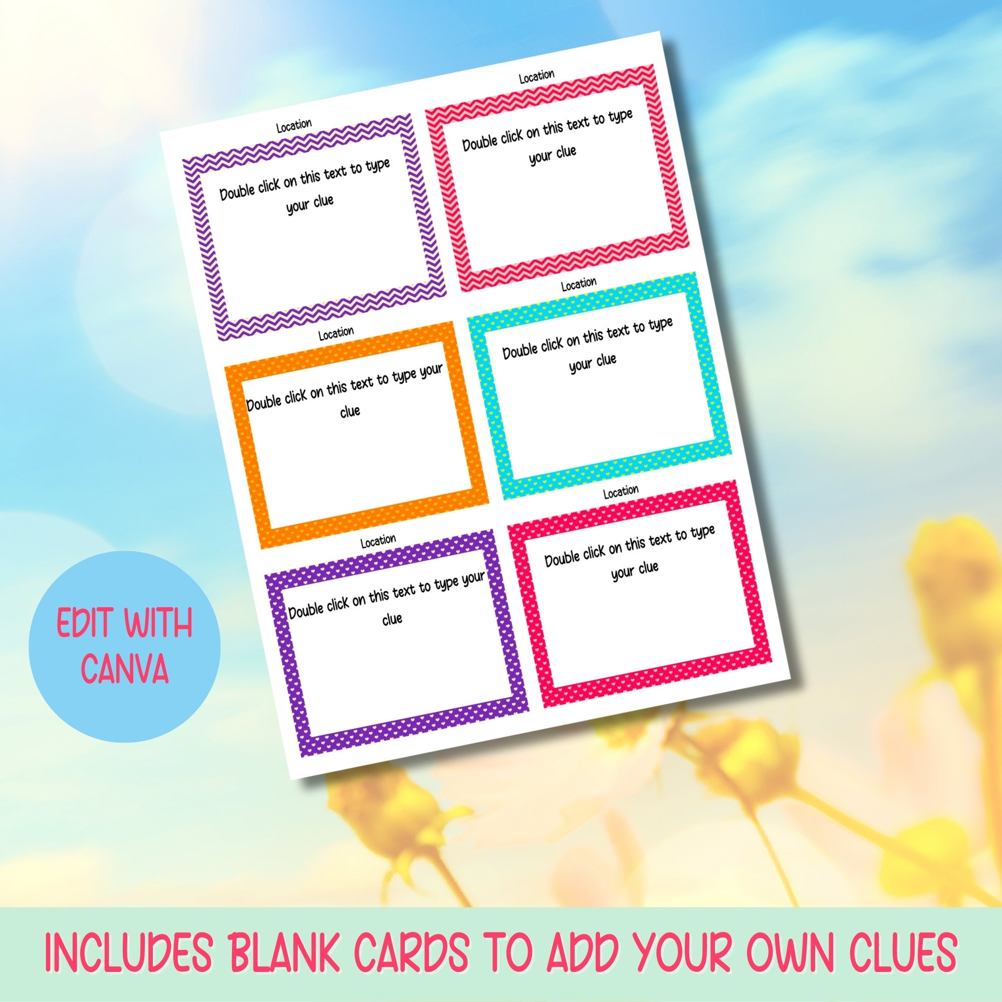 Summer Scavenger Hunt for Kids, Summertime Games, Outdoor Activity ...