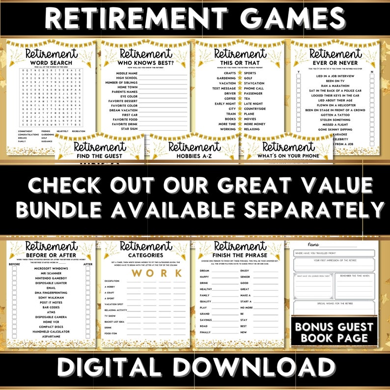 Printable Retirement Party Word Search Game Icebreaker Work - Etsy