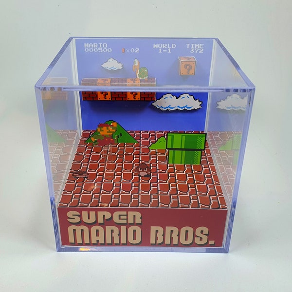 Mario Shadow Box - Etsy