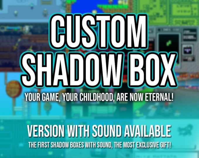 Shadow Box Personalizado Con Sonido: ¡crea Tu Videojuego Favorito En 3D ...