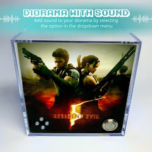 Resident Evil 5 Sheva Alomar - Diorama Cube With Sound and LED Light ...