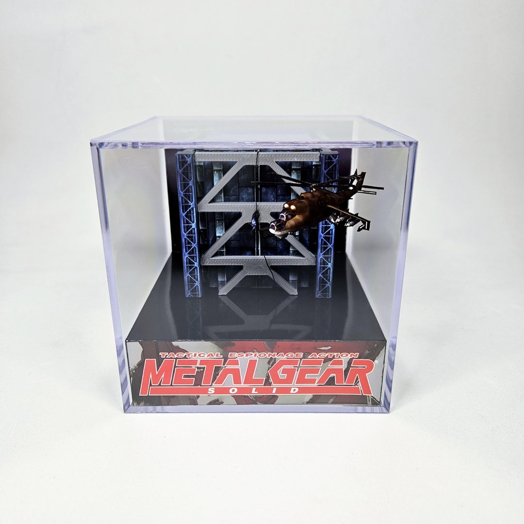 Metal Gear Solid Snake Vs Liquid in Communication Towers - Diorama Cube ...