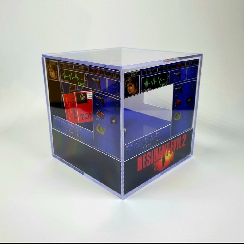 Resident Evil 2 Claire Redfield Inventory Screen Diorama - Etsy