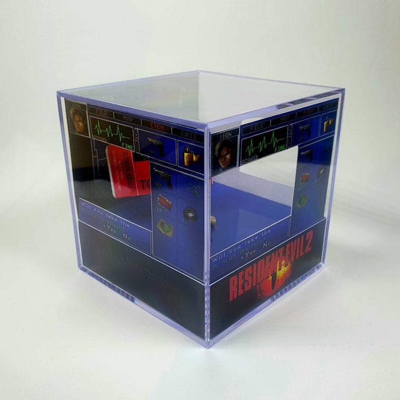 Resident Evil 2 Claire Redfield Inventory Screen Diorama - Etsy