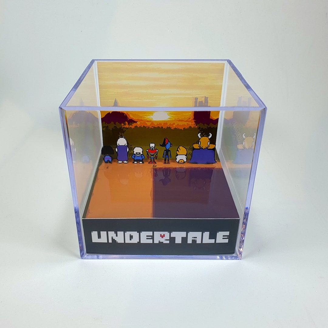 Undertale True Pacifist - Diorama Cube With Sound and LED Light - Gamer ...