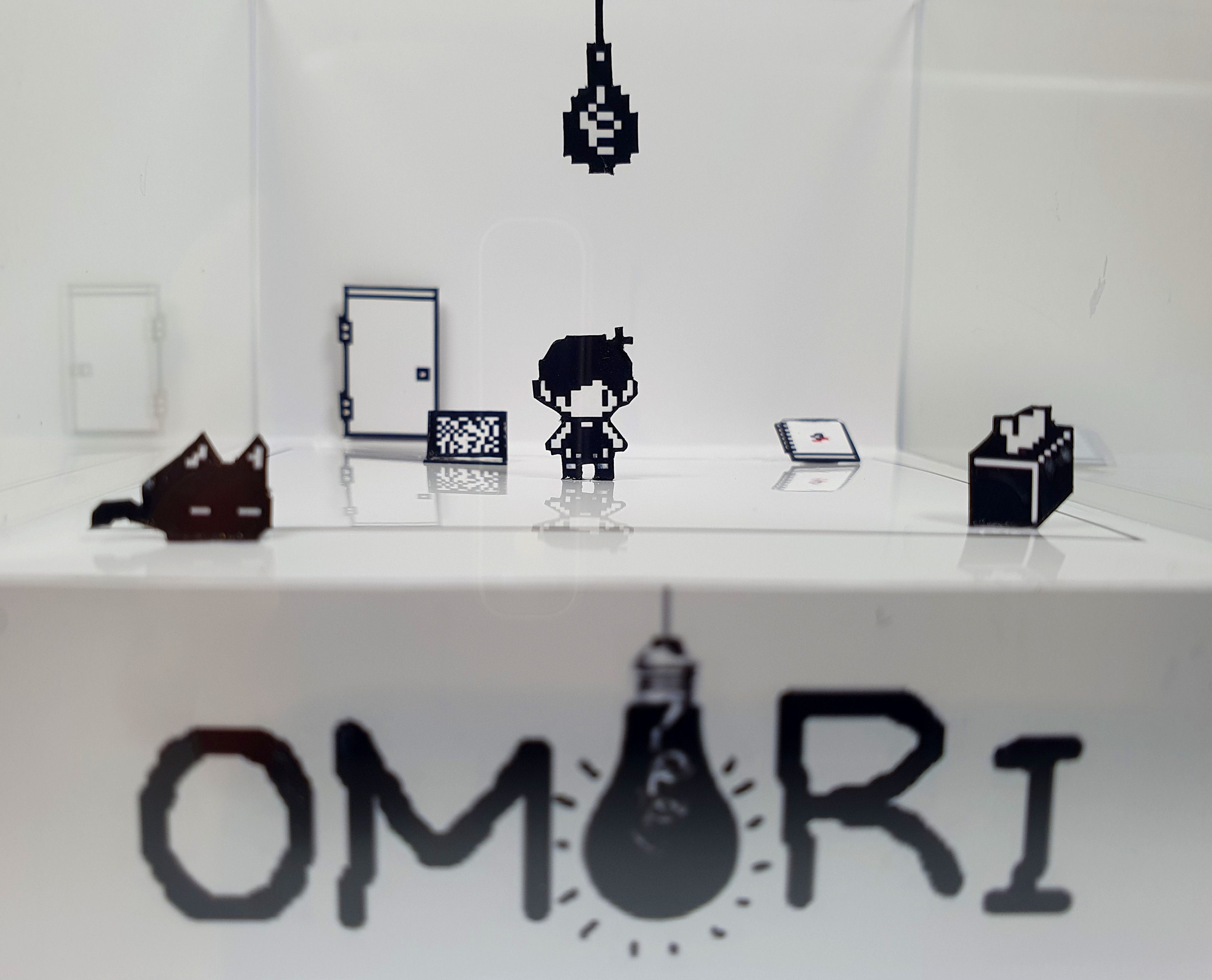 OMORI White Space Diorama Cube With Sound and LED Light - Etsy