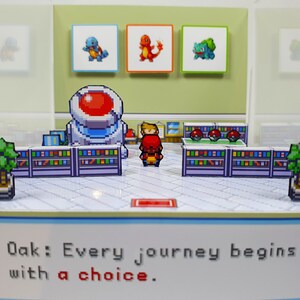 Pokémon Firered / Leafgreen Professor Oak Lab - Diorama Cube Con Sonido ...