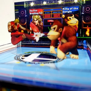 Super Smash Bros Ultimate Boxing Ring - Diorama Cube With Sound and LED ...