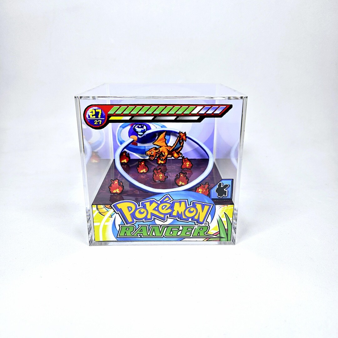 Pokémon Ranger Capturing Charizard With 3D Printed Parts - Diorama Cube ...