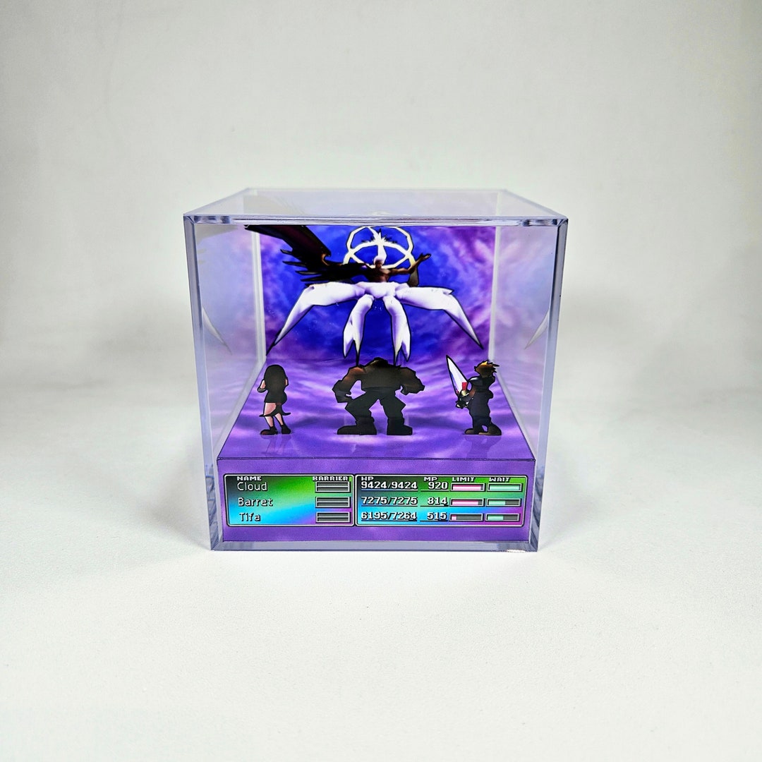 Final Fantasy VII Safer Sephiroth Boss Battle - Diorama Cube With Sound ...