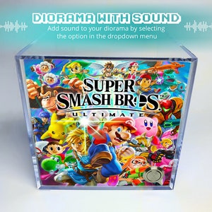 Super Smash Bros Ultimate Boxing Ring - Diorama Cube With Sound and LED ...