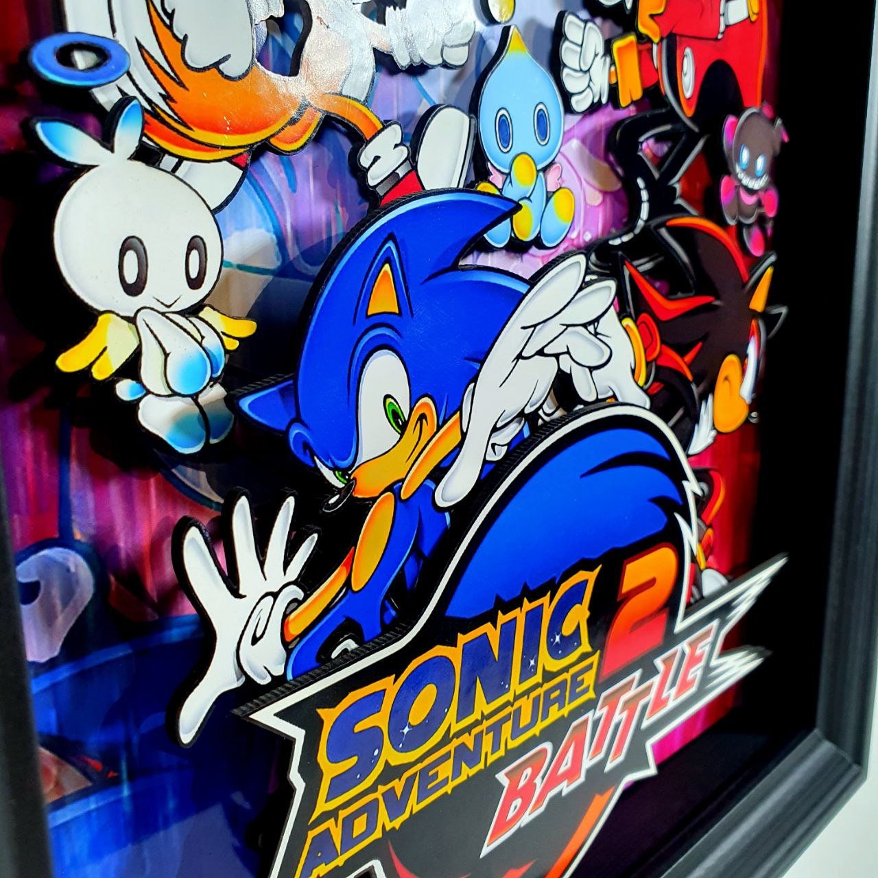 Sonic Adventure 2 Battle Shadow Box 9x11 Sonic Adventure 2 Battle Shadow Box 9x11
