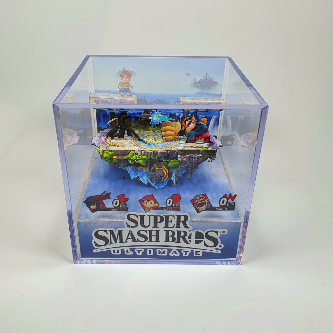 Super Smash Bros Ultimate Battlefield - Diorama Cube With Sound and LED ...