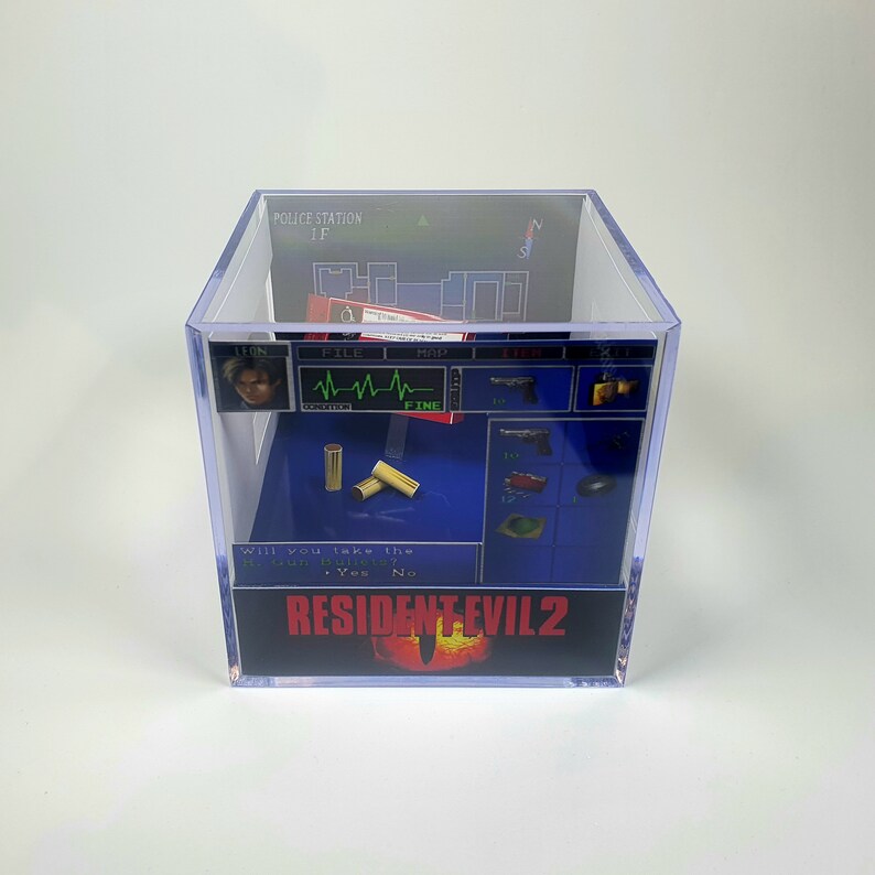 Resident Evil 2 Claire Redfield Inventory Screen Diorama - Etsy