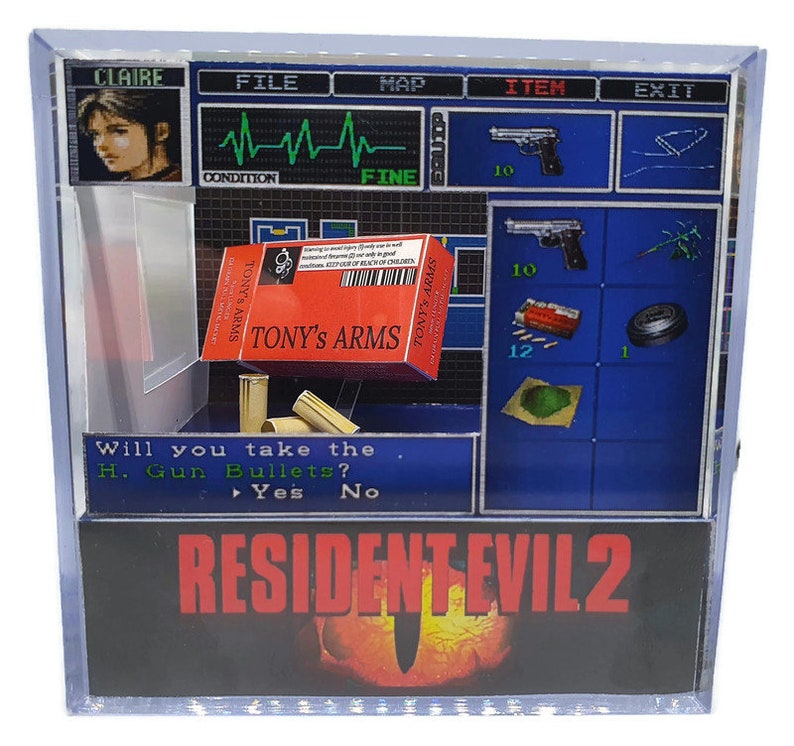 Resident Evil 2 Claire Redfield Inventory Screen Gift for - Etsy