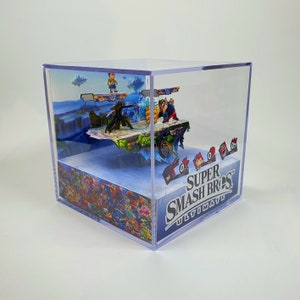 Super Smash Bros Ultimate Battlefield - Diorama Cube With Sound and LED ...