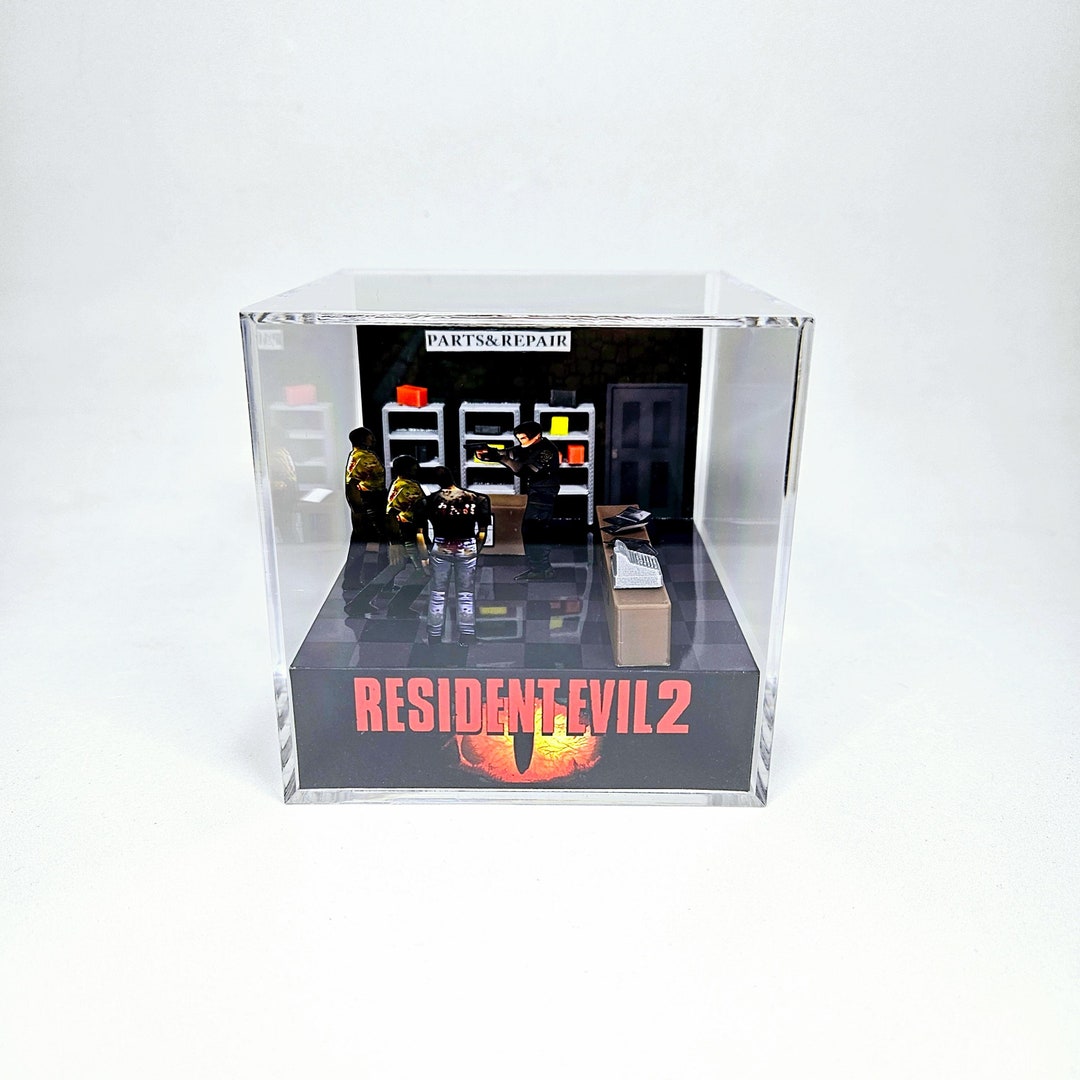 Resident Evil 2 Kendo Gun Shop With 3D Printed Parts - Diorama Cube ...