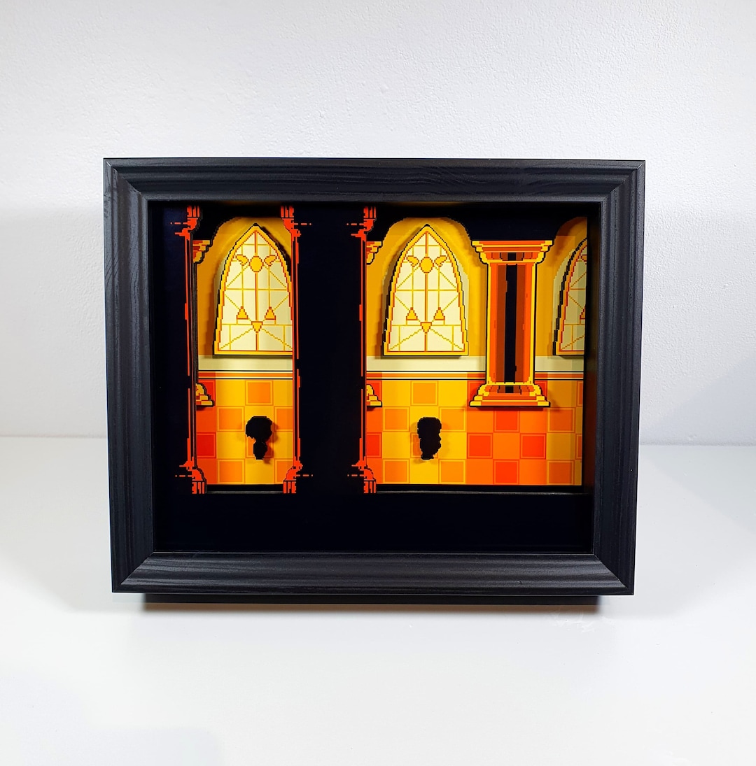 Undertale Sans's Judgement Shadow Box 9x11" - Shadow Box With Sound ...