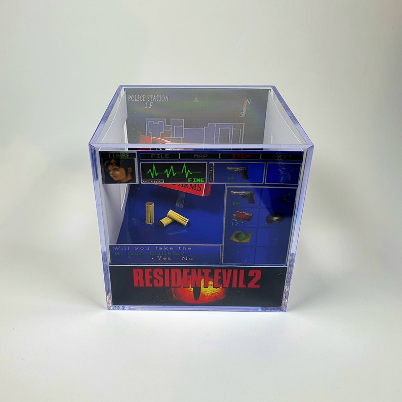 Resident Evil 2 Claire Redfield Inventory Screen Diorama - Etsy