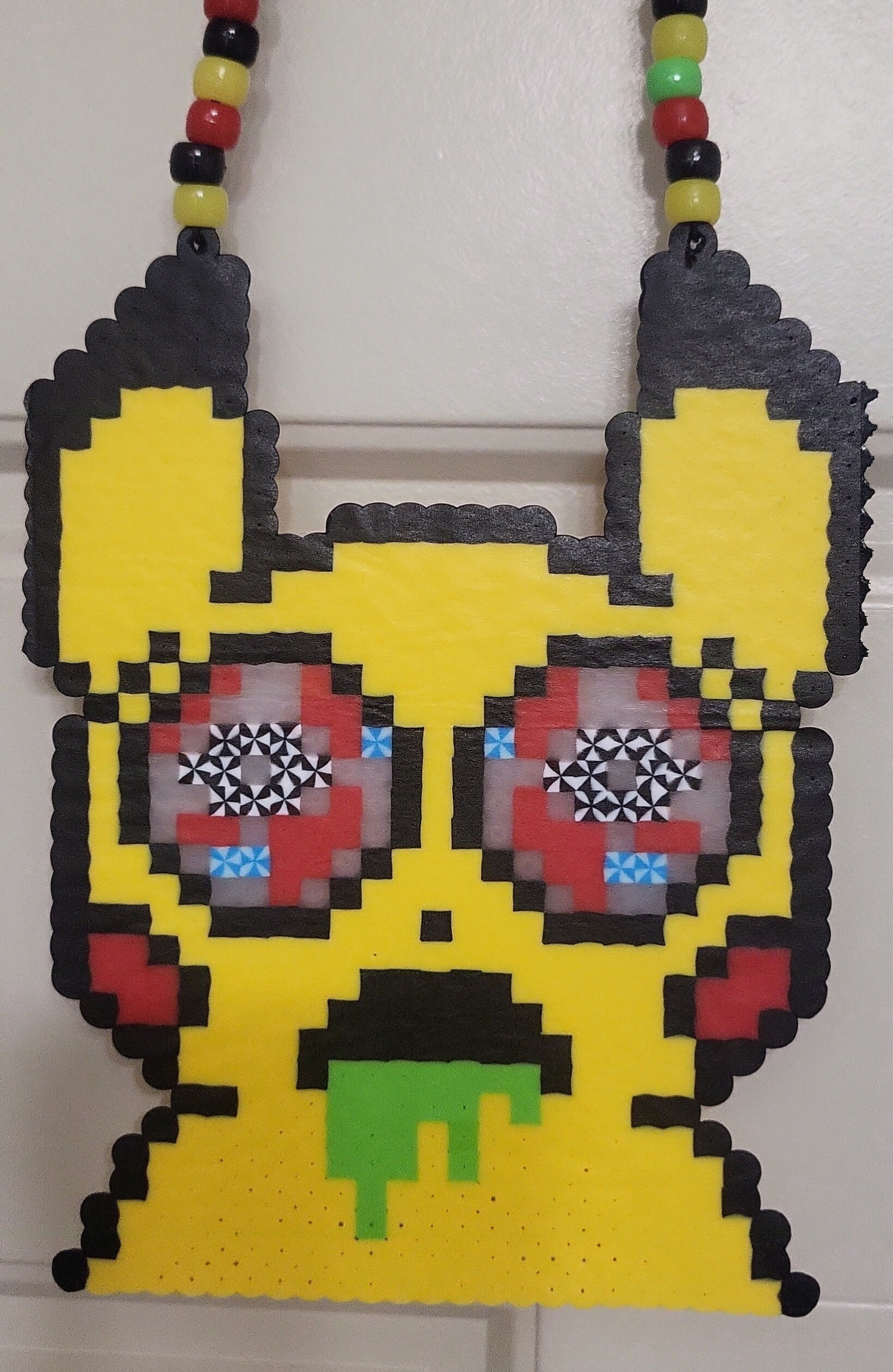 Acid Pikachu Perler