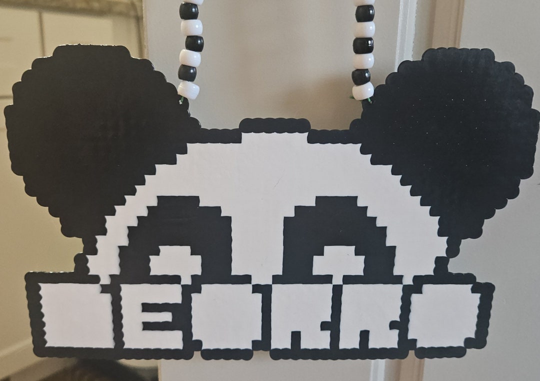 Black and White Deorro Bear Perler - Etsy