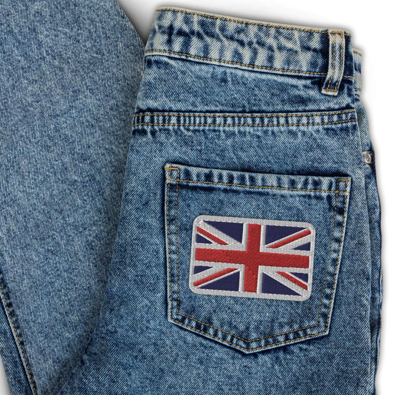 Union Jack Embroidered Patch - Etsy