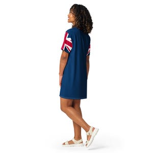Union Jack T-shirt Dress: British Flag Sleeves - Etsy