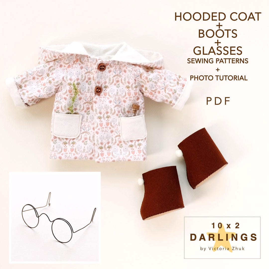 Coat, Boots, Glasses. Sewing Patterns With Photo Instructions PDF - Etsy
