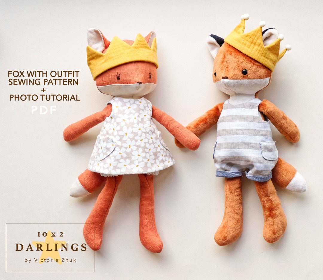 Fox in Romper Sewing Pattern and Instructions Printable PDF - Etsy