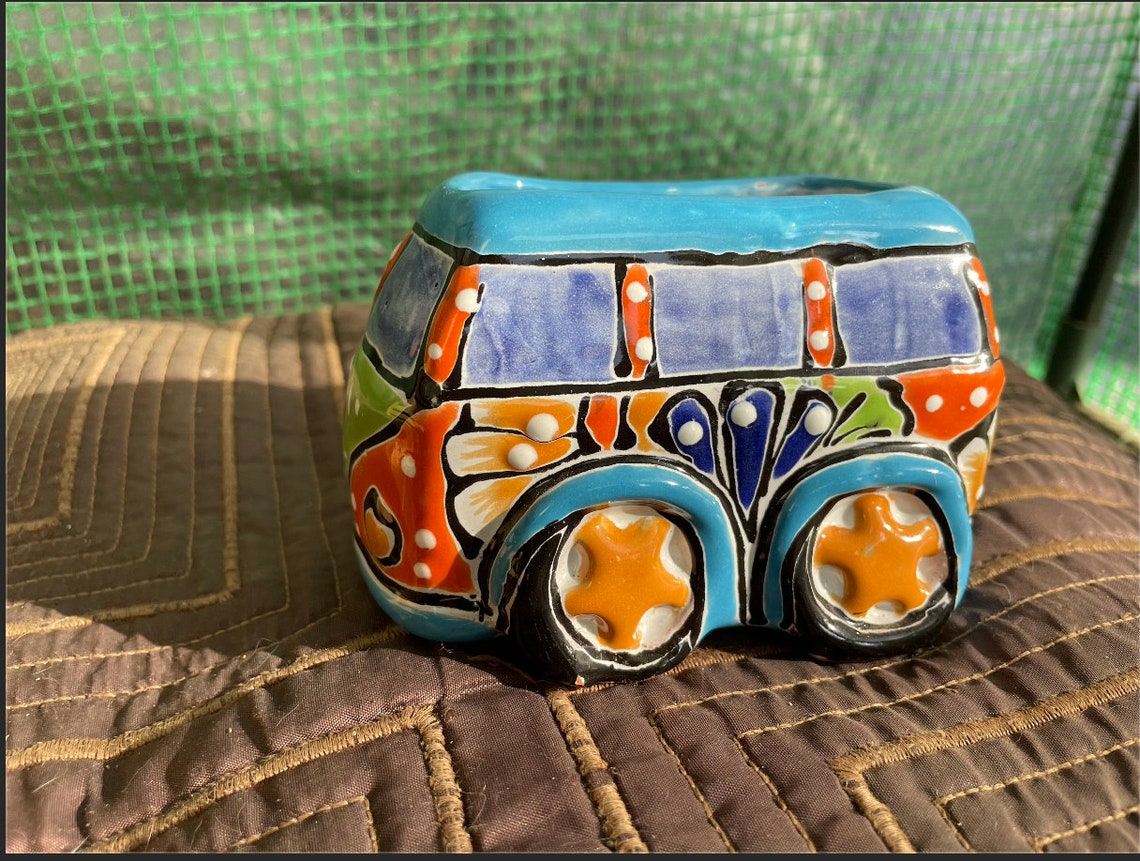 Mini Volkswagen Bus Planter Handmade - Etsy