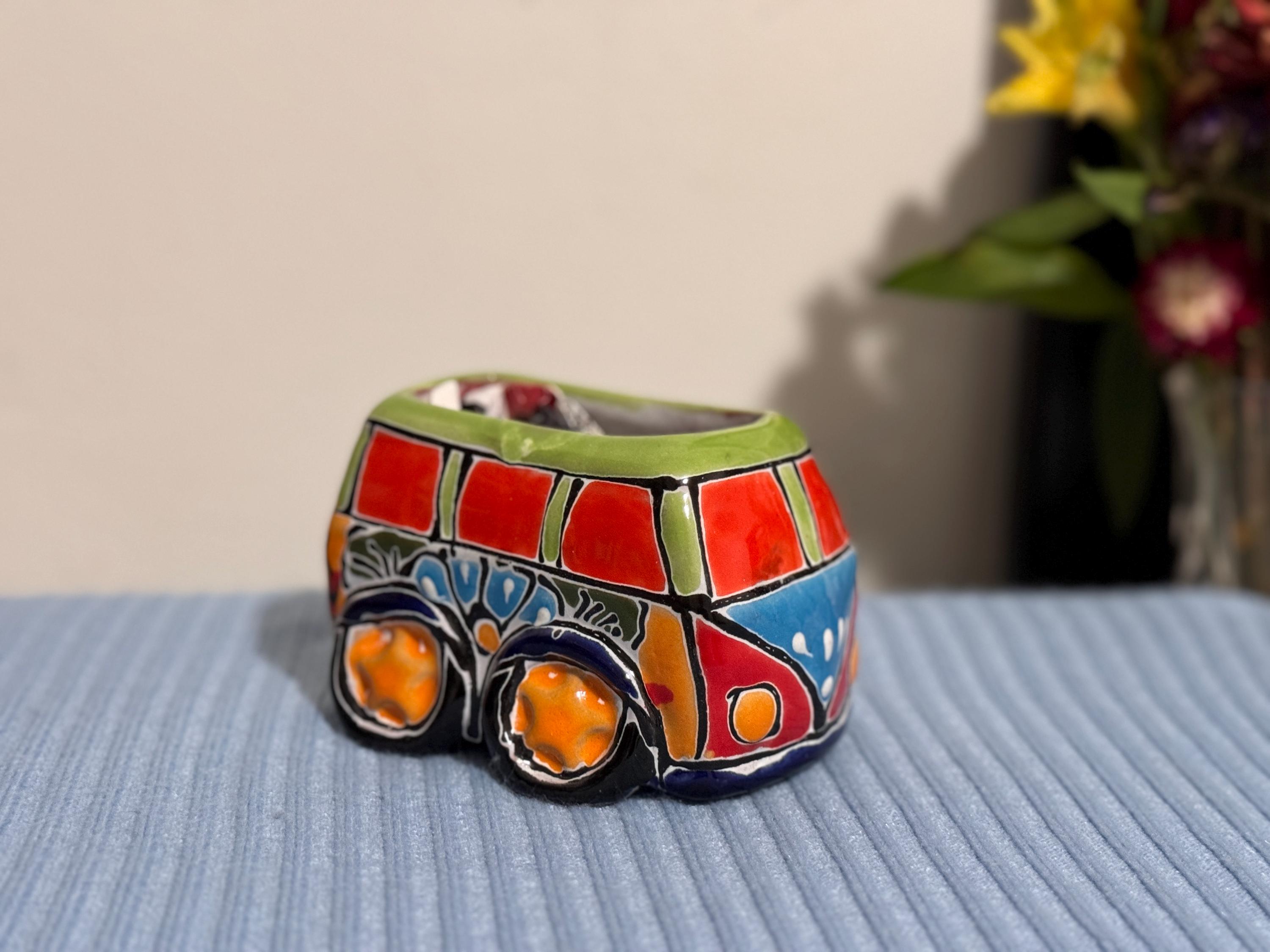 Small Car Talavera Planters - Handmade - Etsy