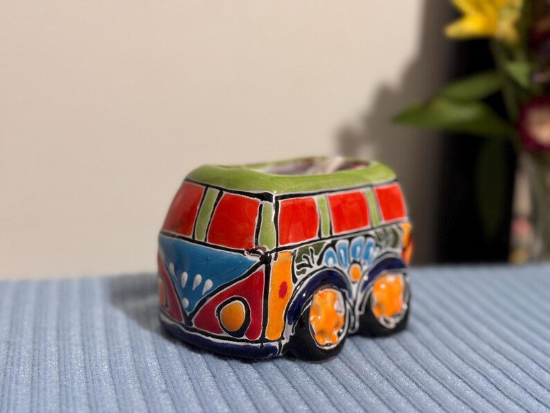 Small Car Talavera Planters - Handmade - Etsy