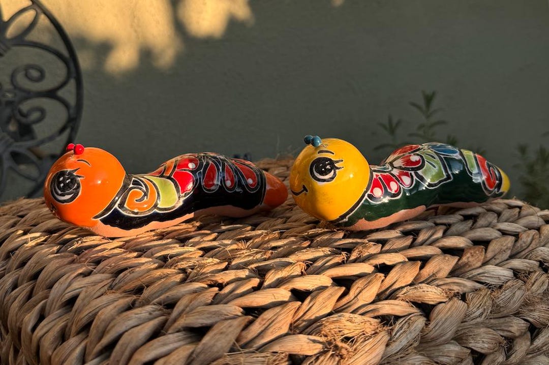 Set of Handmade Ceramic Caterpillars - Etsy