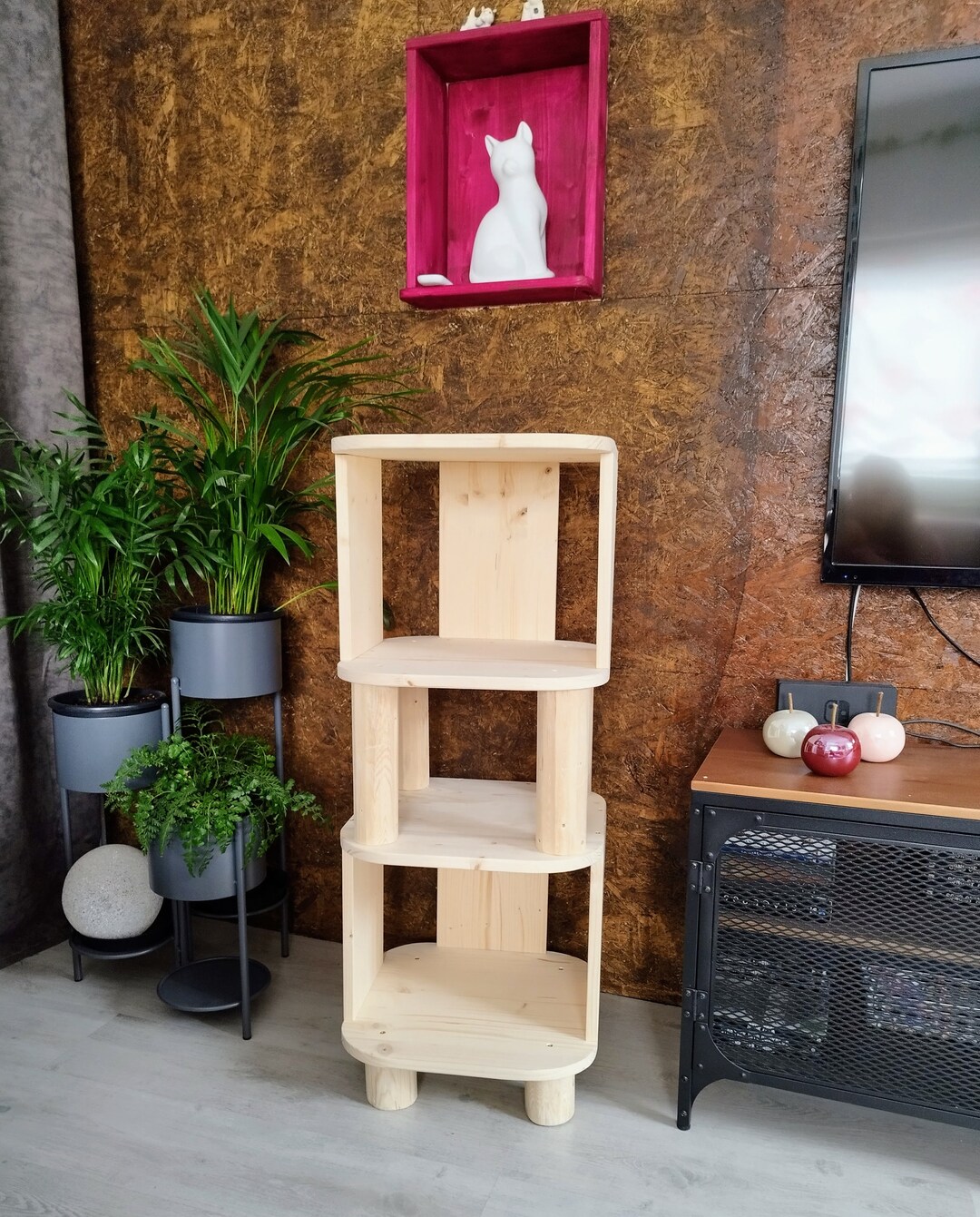 Kratzbaum OLAF Naturkratzbaum 100cm hoch - Etsy Österreich