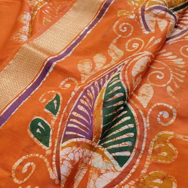 Orange Batik - Etsy
