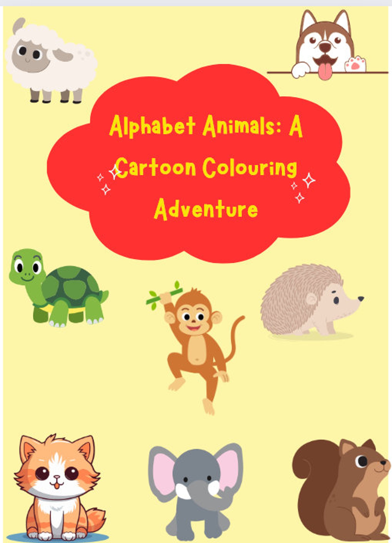 26 Pages Alphabet Colouring Book Printable for Kids, Alphabet Colouring ...