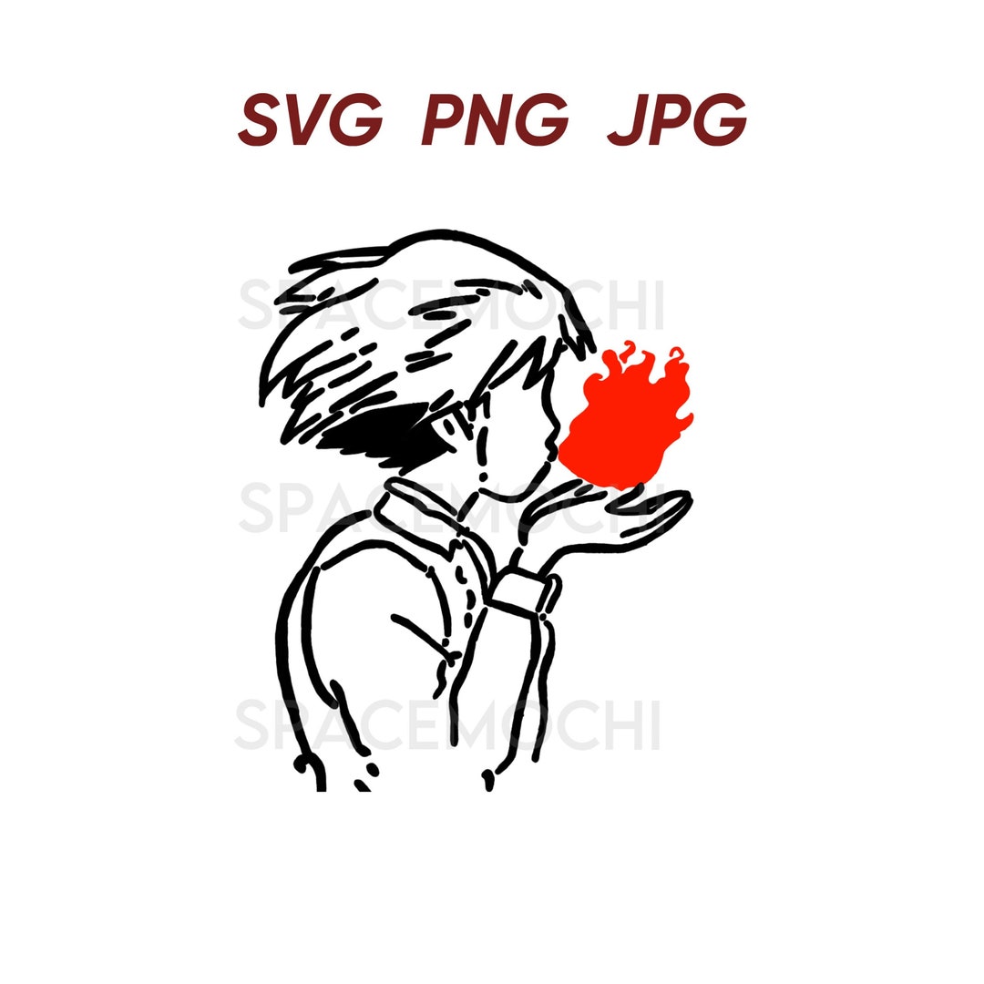 Howl’s Moving Castle Sophie and Calcifer SVG, PNG, JPG | Anime Svg ...