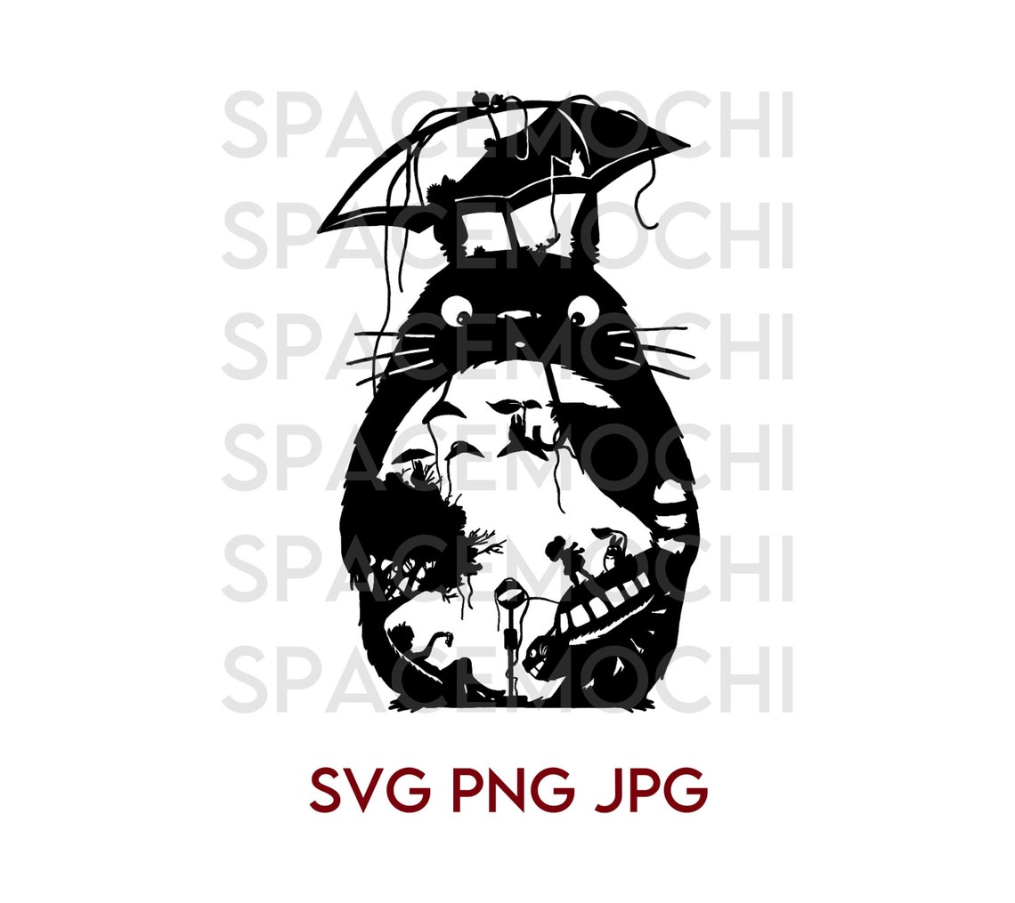 Totoro SVG, PNG, JPG | Anime Svg | Cricut File | Silhouette | Svg - Etsy