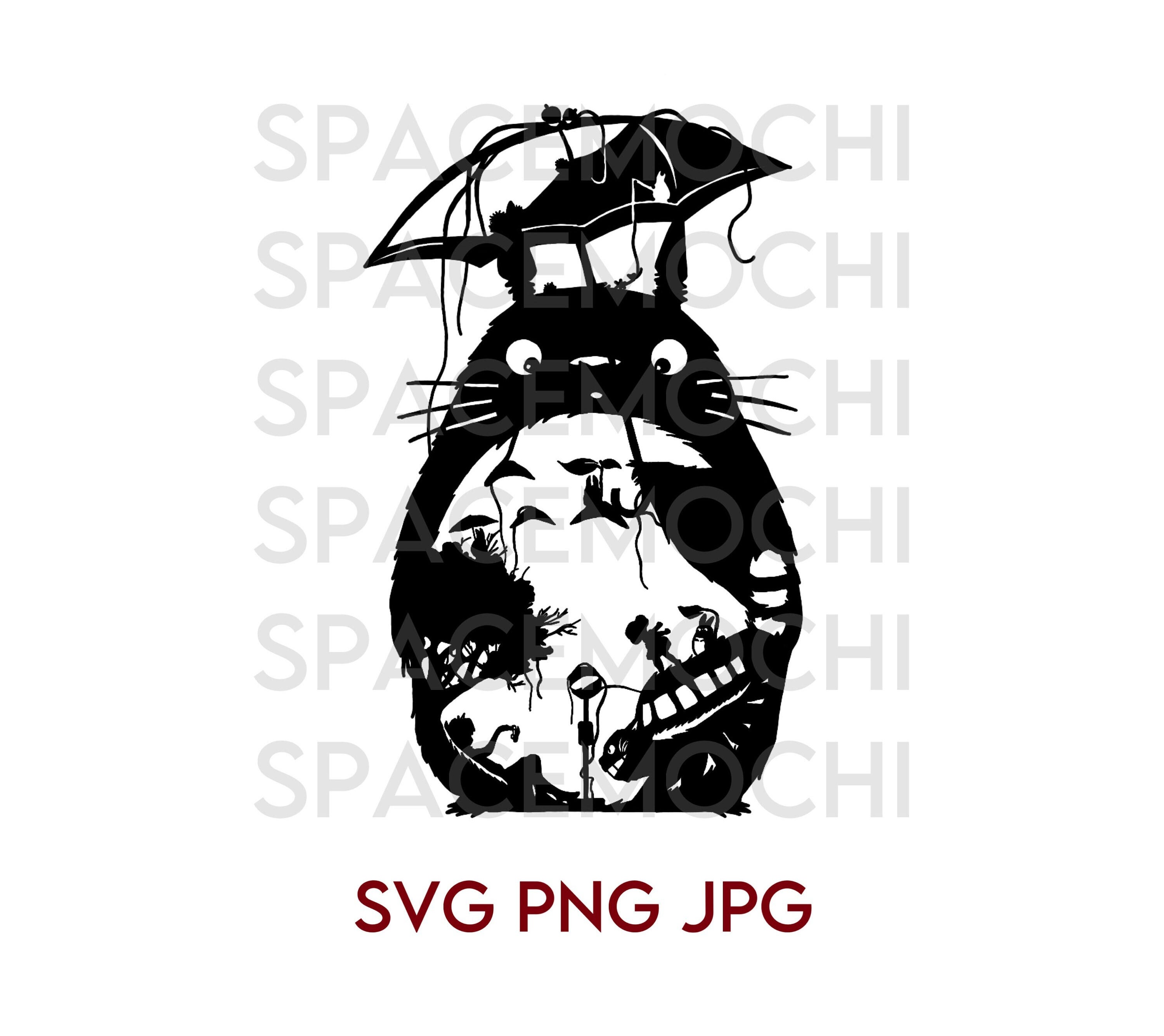 Totoro SVG, PNG, JPG | Anime Svg | Cricut File | Silhouette | Svg - Etsy