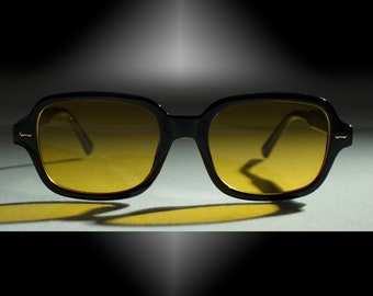 Classic 70s Aviator Driving Sunglasses Yellow Night Vision Blocker ...