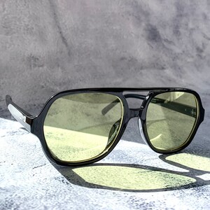 Blocker Lense Driving Sunglasses 70s Yellow Night Vision Shades Black ...