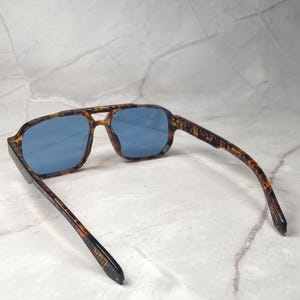 Aqua Blue Aviator Festival Sunglasses 70s Women Men Summer Shades ...