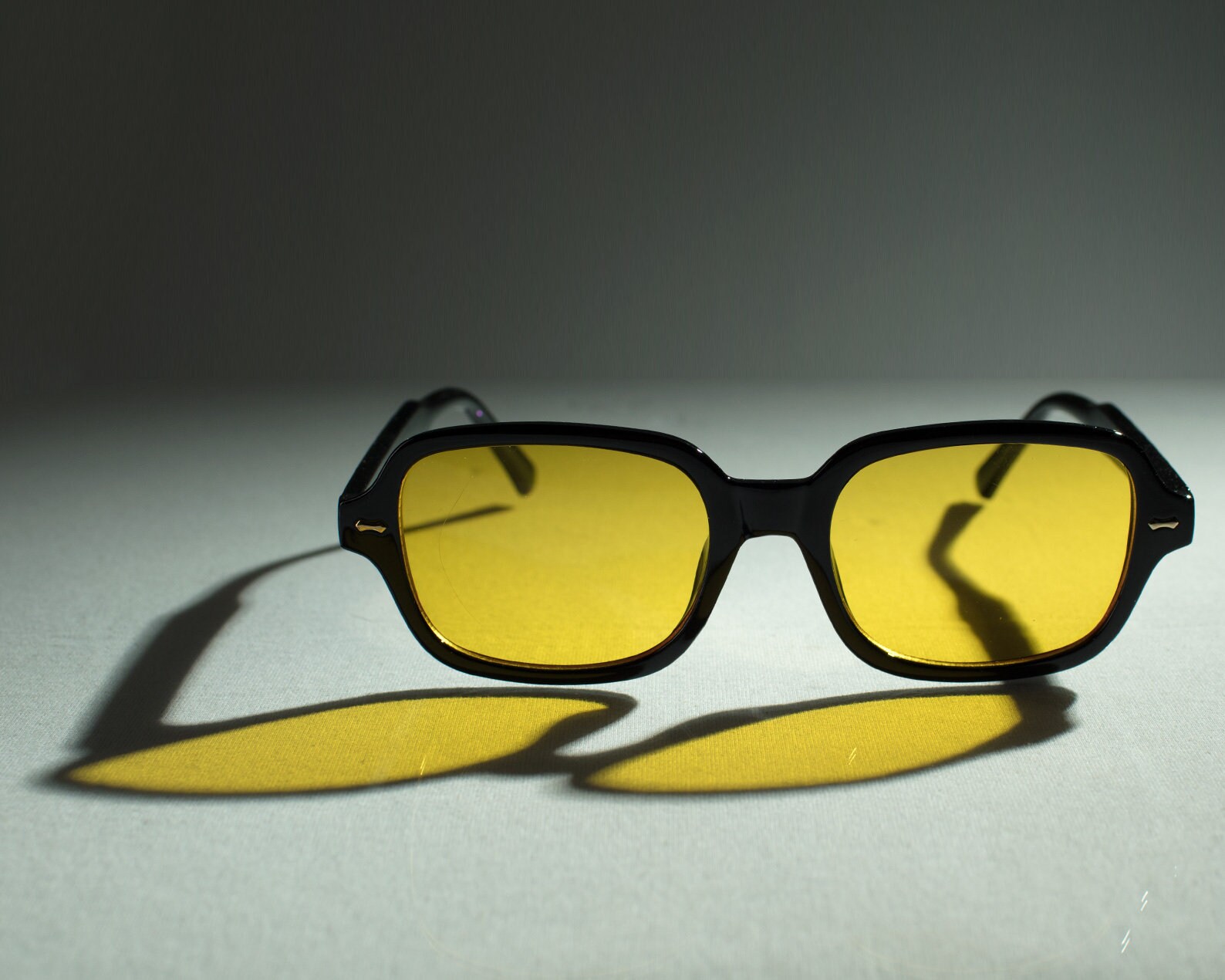 Square Driving Vintage Sunglasses 70s Yellow Blocker Lense - Etsy