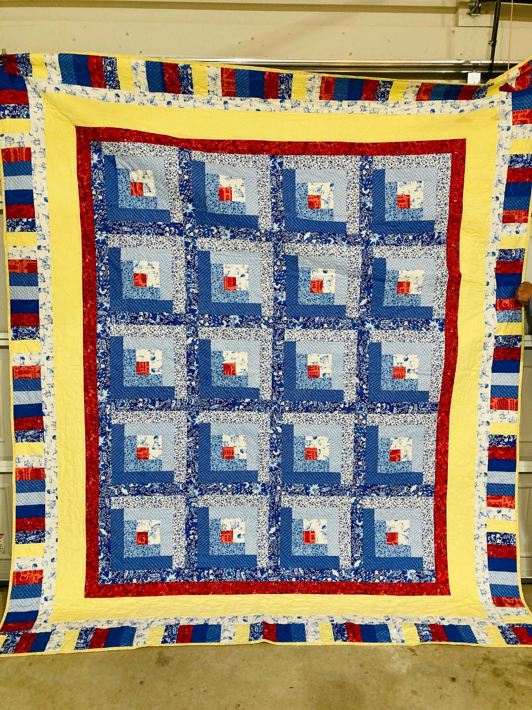 Colonial Williamsburg Log Cabin Quilt - Etsy